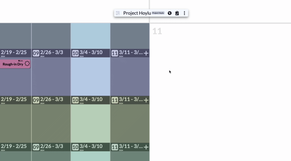 Add, Open, and Delete Weeks – Hoylu