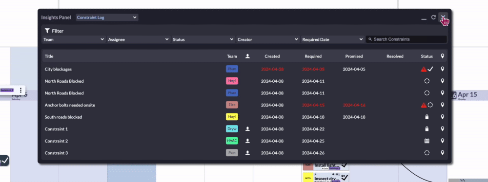 Constraint Log – Hoylu