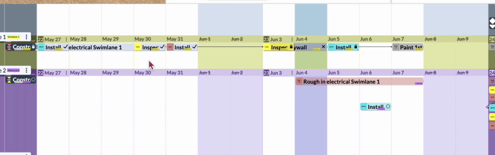 Organize Tasks in a Swimlane – Hoylu