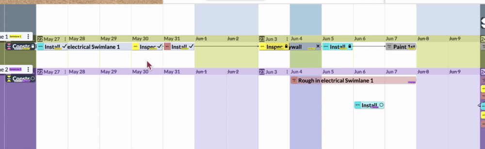 Organize Tasks in a Swimlane – Hoylu