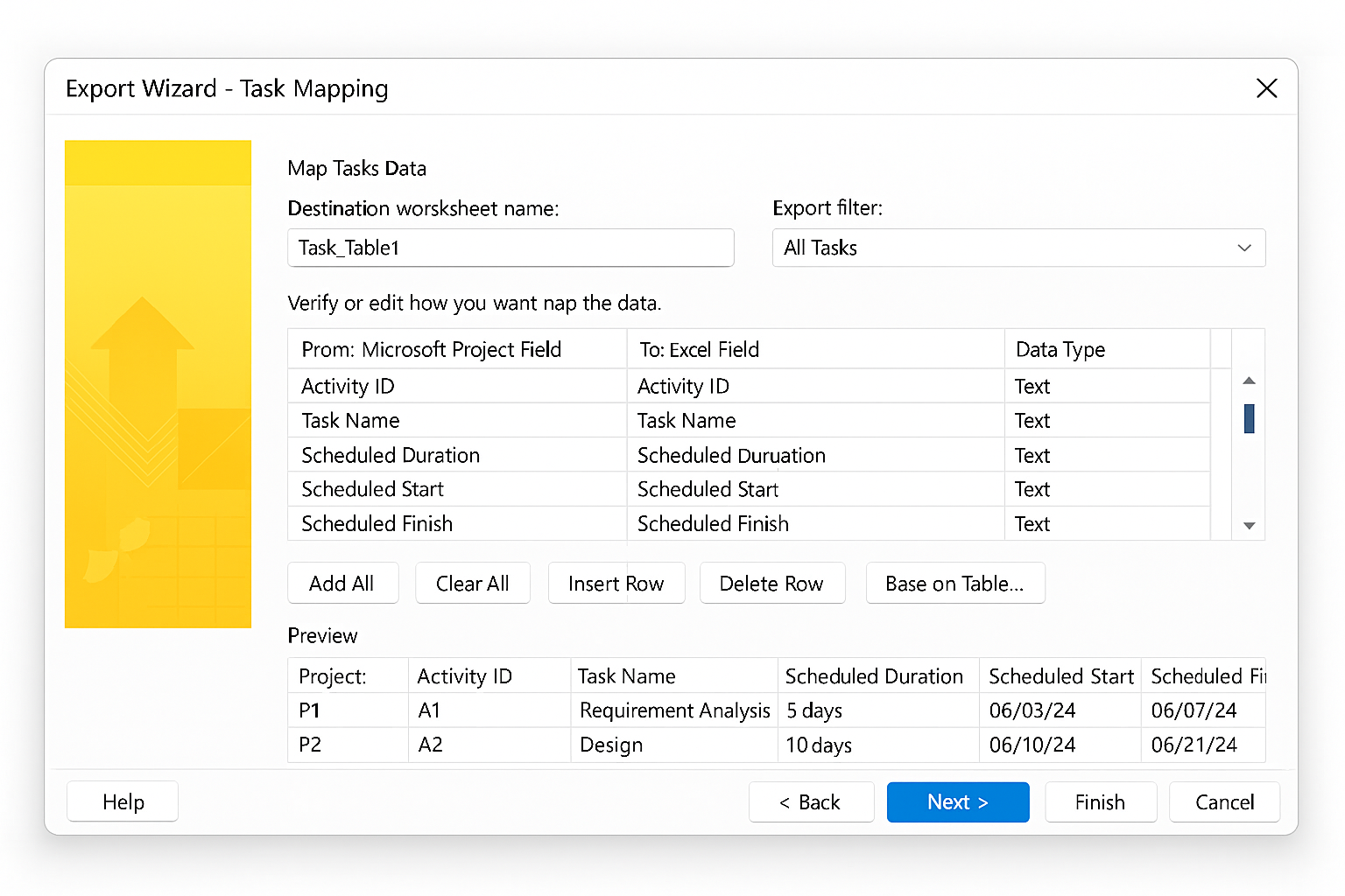 How to Export your MS Project Schedule into Excel (.xlsx) Format – Hoylu